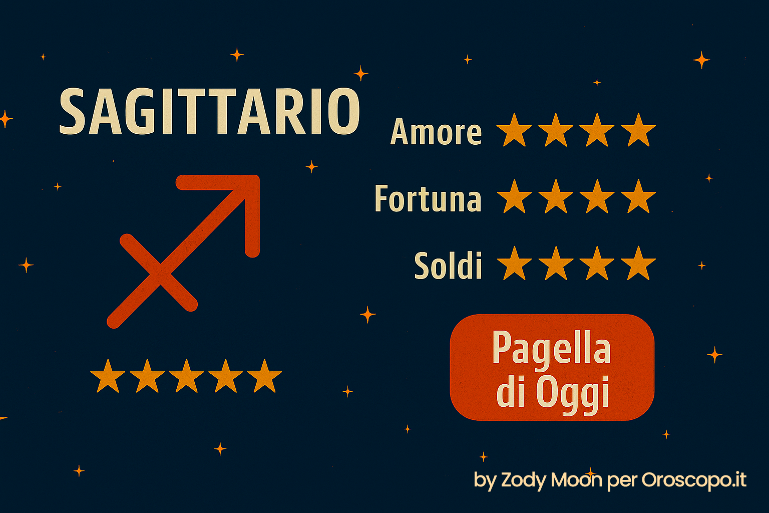 Oroscopo Sagittario di oggi: Amore, Lavoro e Fortuna - Oroscopo.it